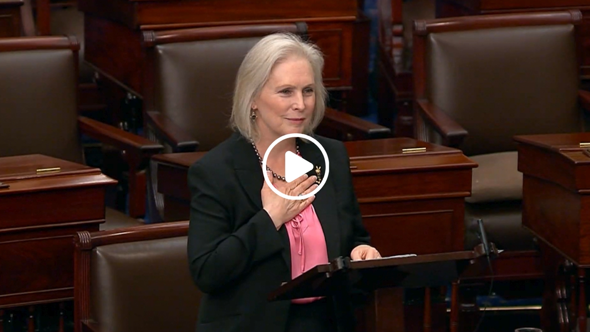 WATCH: Gillibrand Delivers Floor Speech Honoring Longtime Staffer Geri ...